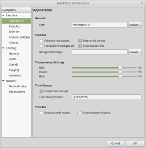 Hexchat Setup – Devon and Cornwall GNU/Linux Users Group