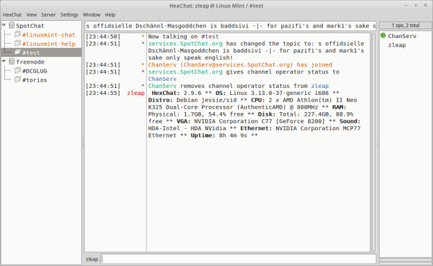 Hexchat Setup – Devon and Cornwall GNU/Linux Users Group